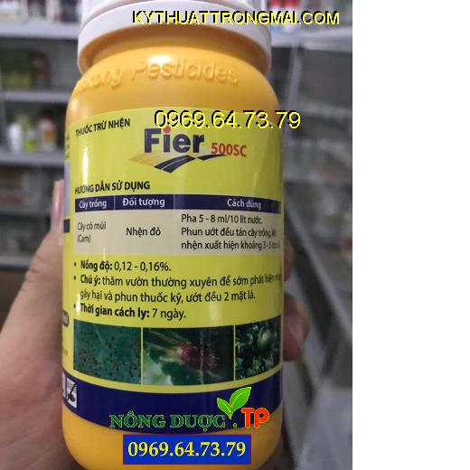 FIER 500SC-Thuốc Đặc TRị Nhện Đỏ Gây Hại Cây Có Múi - Kỹ Thuật Trồng Mai